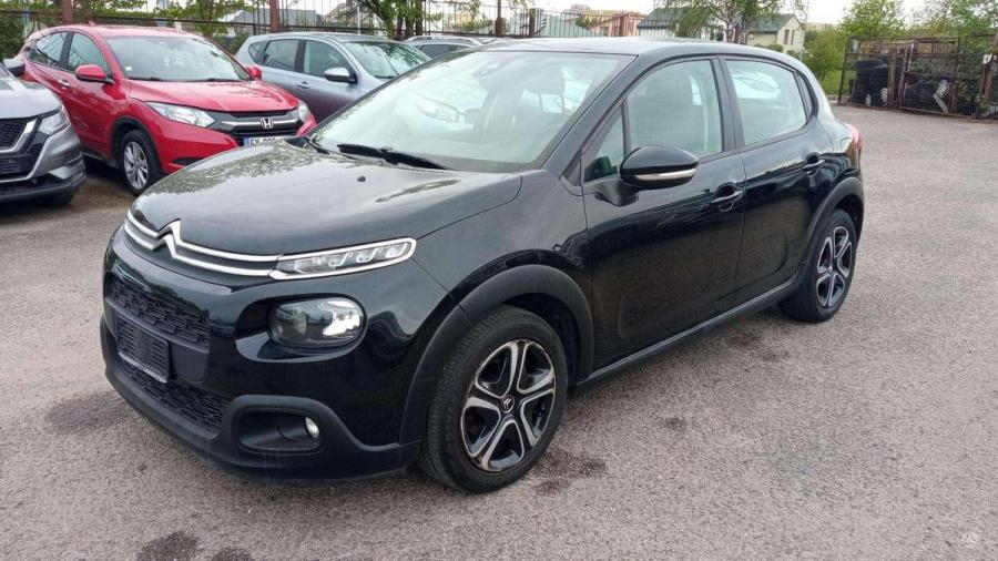 Black Citroen C3 2018 in Panevezys, with an engine capacity of 1.50 L and mileage of 95 thousand km for 6500 €, photo 9 on AUTOMOTO.COM.LV