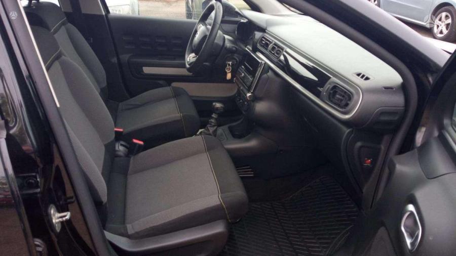 Black Citroen C3 2018 in Panevezys, with an engine capacity of 1.50 L and mileage of 95 thousand km for 6500 €, photo 16 on AUTOMOTO.COM.LV