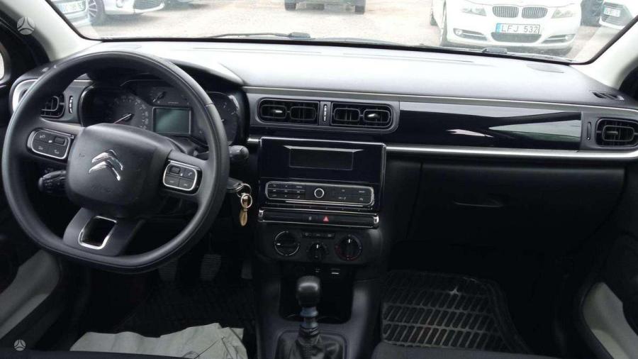 Black Citroen C3 2018 in Panevezys, with an engine capacity of 1.50 L and mileage of 95 thousand km for 6500 €, photo 18 on AUTOMOTO.COM.LV