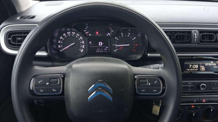 Black Citroen C3 2018 in Panevezys, with an engine capacity of 1.50 L and mileage of 95 thousand km for 6500 €, photo 26 on AUTOMOTO.COM.LV