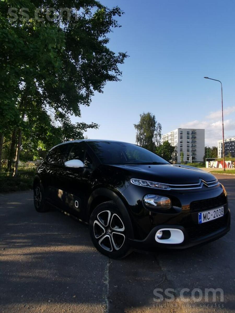 Melns Citroen C3 2019 Rīga, ar dzinēja tilpumu 1.20 L un nobraukumu 40 tūkst. km par 8900 €, foto 1 vietnē AUTOMOTO.COM.LV