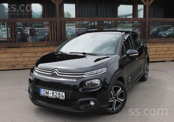 Black Citroen C3 2019 in Riga, with an engine capacity of 1.20 L and mileage of 0 thousand km for 8290 €, photo 1 on AUTOMOTO.COM.LV