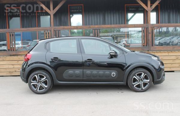 Black Citroen C3 2019 in Riga, with an engine capacity of 1.20 L and mileage of 0 thousand km for 8290 €, photo 5 on AUTOMOTO.COM.LV