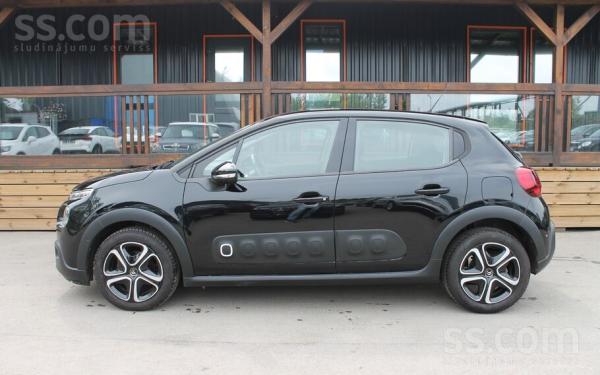 Black Citroen C3 2019 in Riga, with an engine capacity of 1.20 L and mileage of 0 thousand km for 8290 €, photo 8 on AUTOMOTO.COM.LV