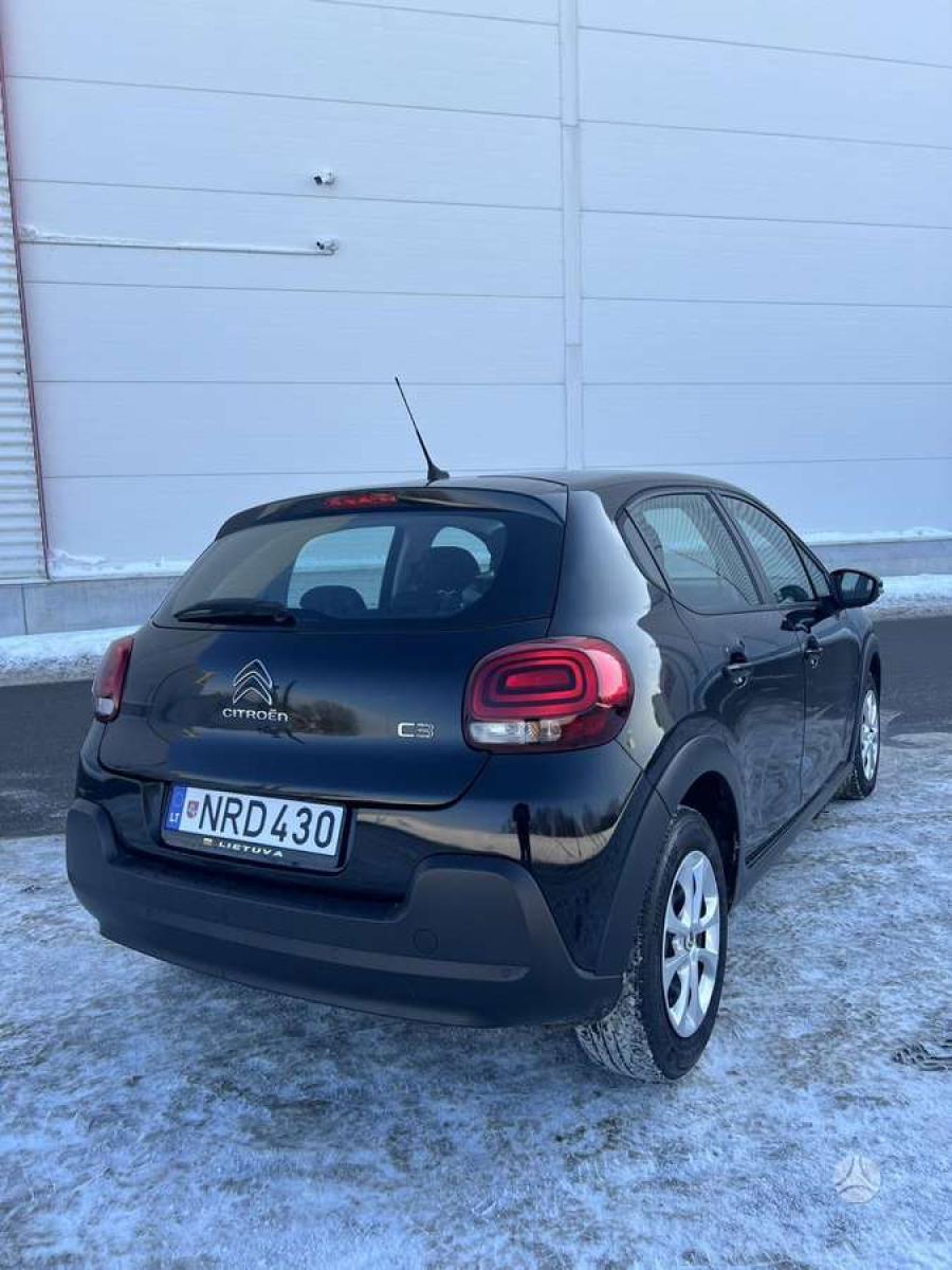 Black Citroen C3 2020 in Vilnius, with an engine capacity of 1.20 L and mileage of 85 thousand km for 6300 €, photo 3 on AUTOMOTO.COM.LV