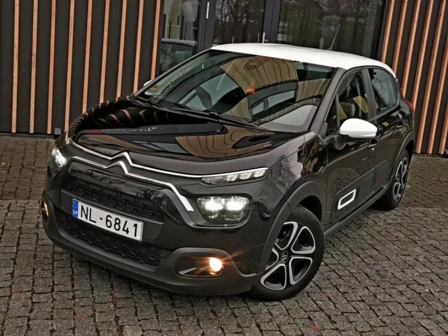 Melns Citroen C3 2022 Rīga, ar dzinēja tilpumu 1.20 L un nobraukumu 18 tūkst. km par 13890 €, foto 1 vietnē AUTOMOTO.COM.LV
