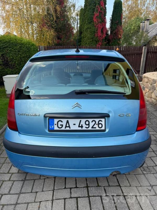 Citroen C3 2003 Rīga vietnē Zils Citroen C3 2003 Rīga, ar dzinēja tilpumu 1.40 L un nobraukumu 333 tūkst. km par 1000 €, foto 5 vietnē AUTOMOTO.COM.LV