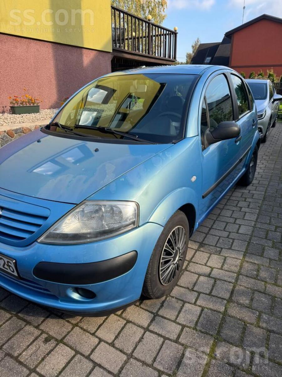 Blue Citroen C3 2003 in Riga, with an engine capacity of 1.40 L and mileage of 333 thousand km for 1000 €, photo 6 on AUTOMOTO.COM.LV