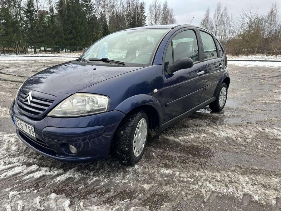 Blue Citroen C3 2004 in Vilnius, with an engine capacity of 1.40 L and mileage of 210 thousand km for 750 €, photo 1 on AUTOMOTO.COM.LV