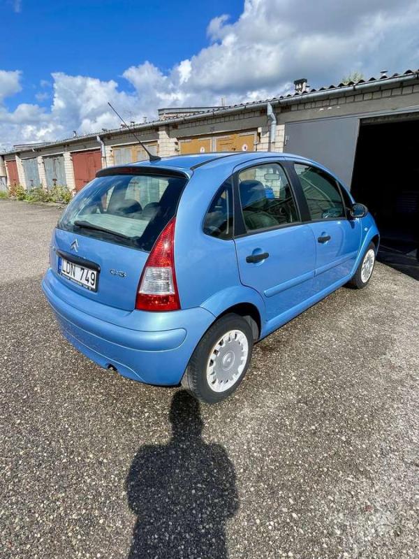 Blue Citroen C3 2006 in Panevezys, with an engine capacity of 1.36 L and mileage of 200 thousand km for 750 €, photo 6 on AUTOMOTO.COM.LV