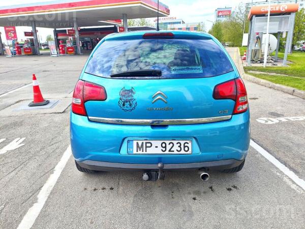 Blue Citroen C3 2010 in Riga, with an engine capacity of 1.60 L and mileage of 96 thousand km for 800 €, photo 4 on AUTOMOTO.COM.LV