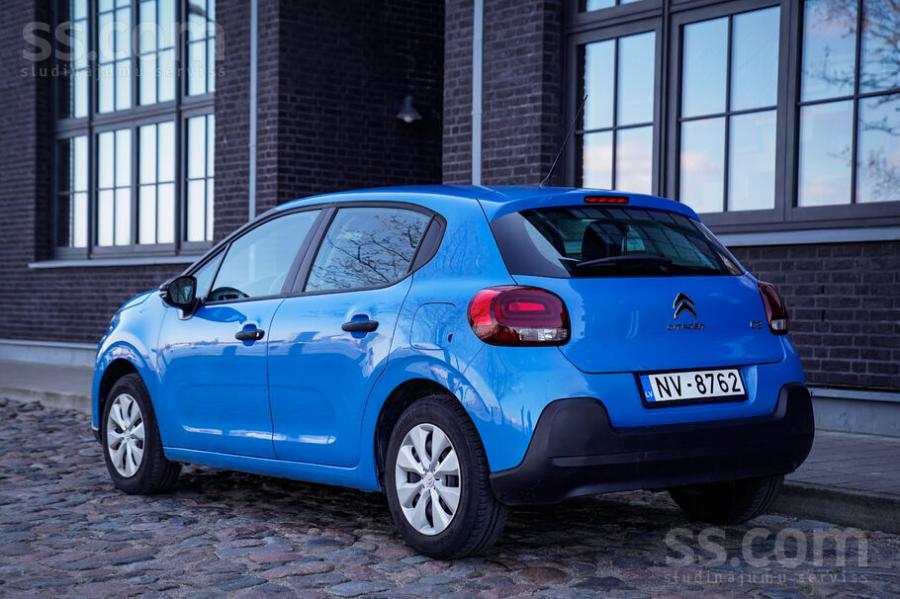 Blue Citroen C3 2017 in Riga, with an engine capacity of 1.20 L and mileage of 96 thousand km for 6100 €, photo 9 on AUTOMOTO.COM.LV