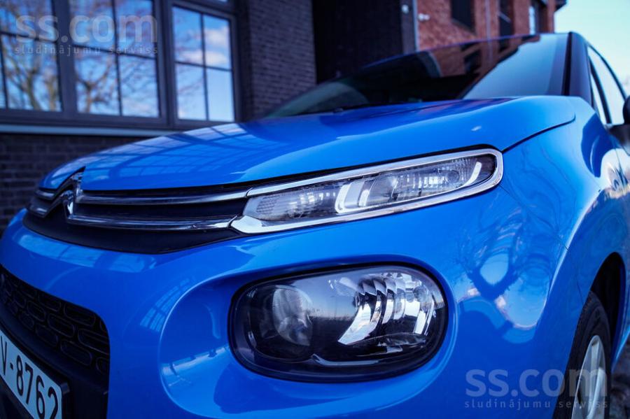 Blue Citroen C3 2017 in Riga, with an engine capacity of 1.20 L and mileage of 96 thousand km for 6100 €, photo 10 on AUTOMOTO.COM.LV
