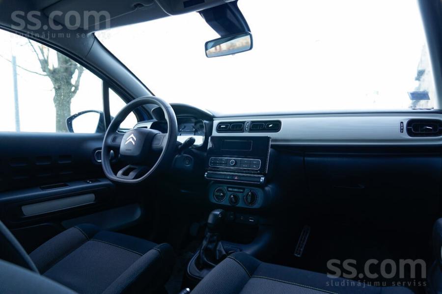 Blue Citroen C3 2017 in Riga, with an engine capacity of 1.20 L and mileage of 96 thousand km for 6100 €, photo 12 on AUTOMOTO.COM.LV