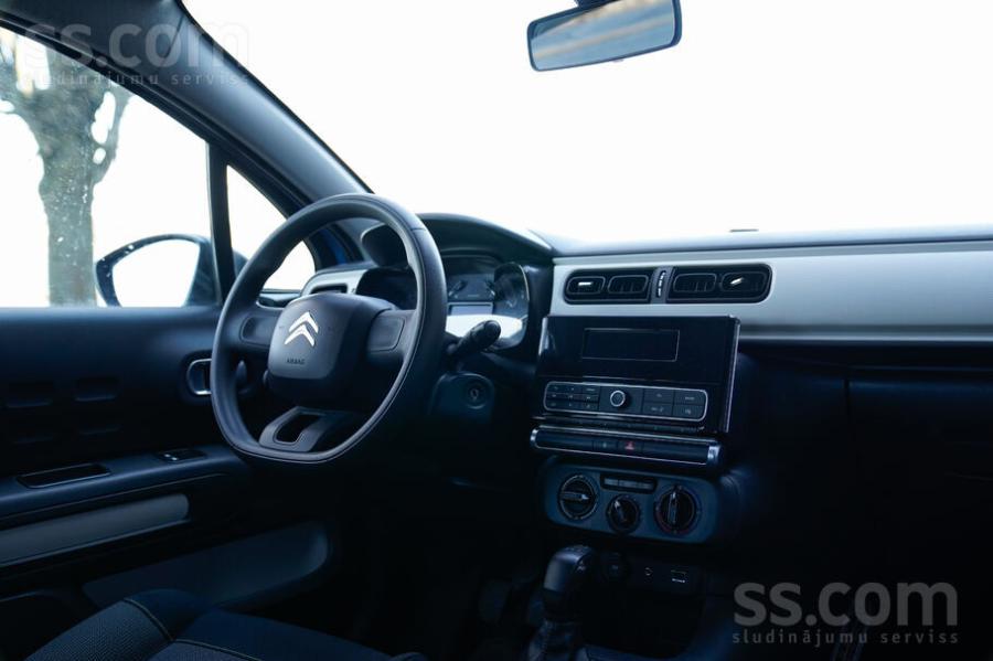 Blue Citroen C3 2017 in Riga, with an engine capacity of 1.20 L and mileage of 96 thousand km for 6100 €, photo 13 on AUTOMOTO.COM.LV