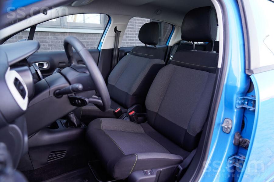 Blue Citroen C3 2017 in Riga, with an engine capacity of 1.20 L and mileage of 96 thousand km for 6100 €, photo 16 on AUTOMOTO.COM.LV