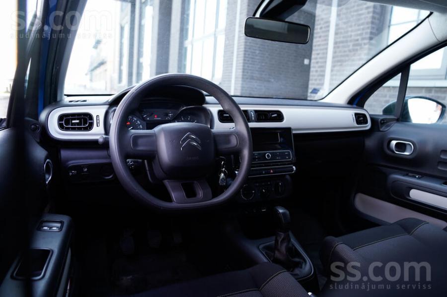 Blue Citroen C3 2017 in Riga, with an engine capacity of 1.20 L and mileage of 96 thousand km for 6100 €, photo 22 on AUTOMOTO.COM.LV