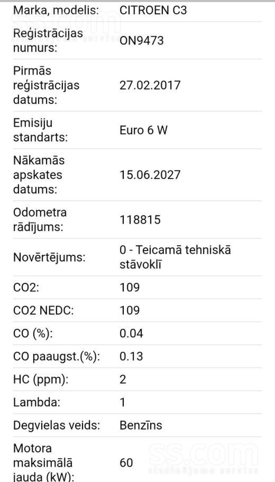 Синий Ситроен С3 2017 в Рига, объемом двигателя 1.20 л и пробегом 0 тыс. км за 5950 €, фото 19 на AUTOMOTO.COM.LV