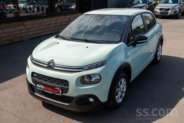 Blue Citroen C3 2017 in Riga, with an engine capacity of 1.20 L and mileage of 0 thousand km for 5650 €, photo 6 on AUTOMOTO.COM.LV