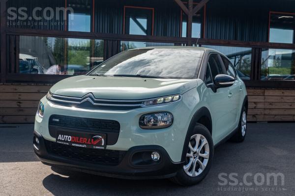 Blue Citroen C3 2017 in Riga, with an engine capacity of 1.20 L and mileage of 0 thousand km for 5650 €, photo 7 on AUTOMOTO.COM.LV