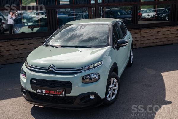 Blue Citroen C3 2017 in Riga, with an engine capacity of 1.20 L and mileage of 0 thousand km for 5650 €, photo 8 on AUTOMOTO.COM.LV