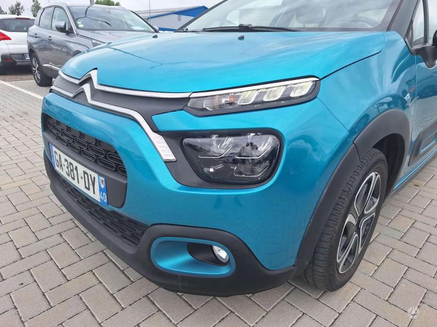 Blue Citroen C3 2021 in Taurage, with an engine capacity of 1.20 L and mileage of 7 thousand km for 8300 €, photo 3 on AUTOMOTO.COM.LV