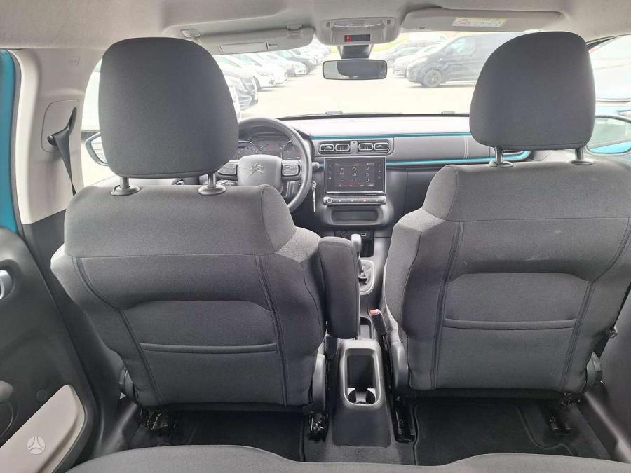 Blue Citroen C3 2021 in Taurage, with an engine capacity of 1.20 L and mileage of 7 thousand km for 8300 €, photo 11 on AUTOMOTO.COM.LV