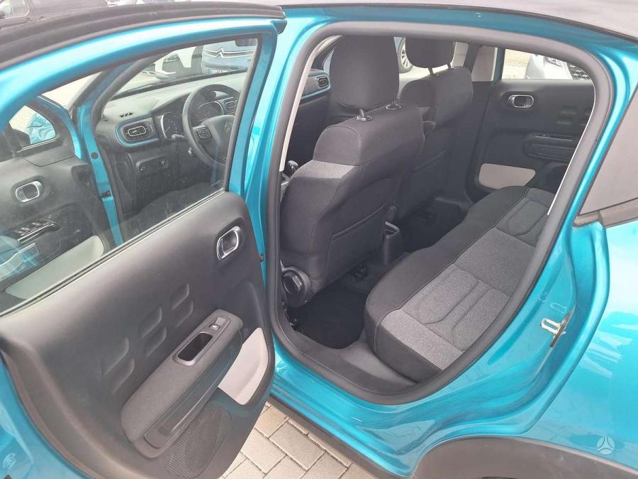 Blue Citroen C3 2021 in Taurage, with an engine capacity of 1.20 L and mileage of 7 thousand km for 8300 €, photo 13 on AUTOMOTO.COM.LV