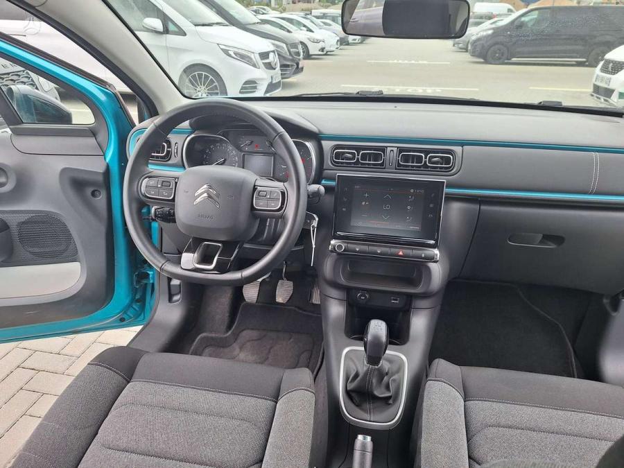 Blue Citroen C3 2021 in Taurage, with an engine capacity of 1.20 L and mileage of 7 thousand km for 8300 €, photo 16 on AUTOMOTO.COM.LV