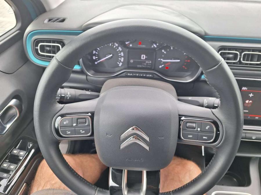 Blue Citroen C3 2021 in Taurage, with an engine capacity of 1.20 L and mileage of 7 thousand km for 8300 €, photo 21 on AUTOMOTO.COM.LV