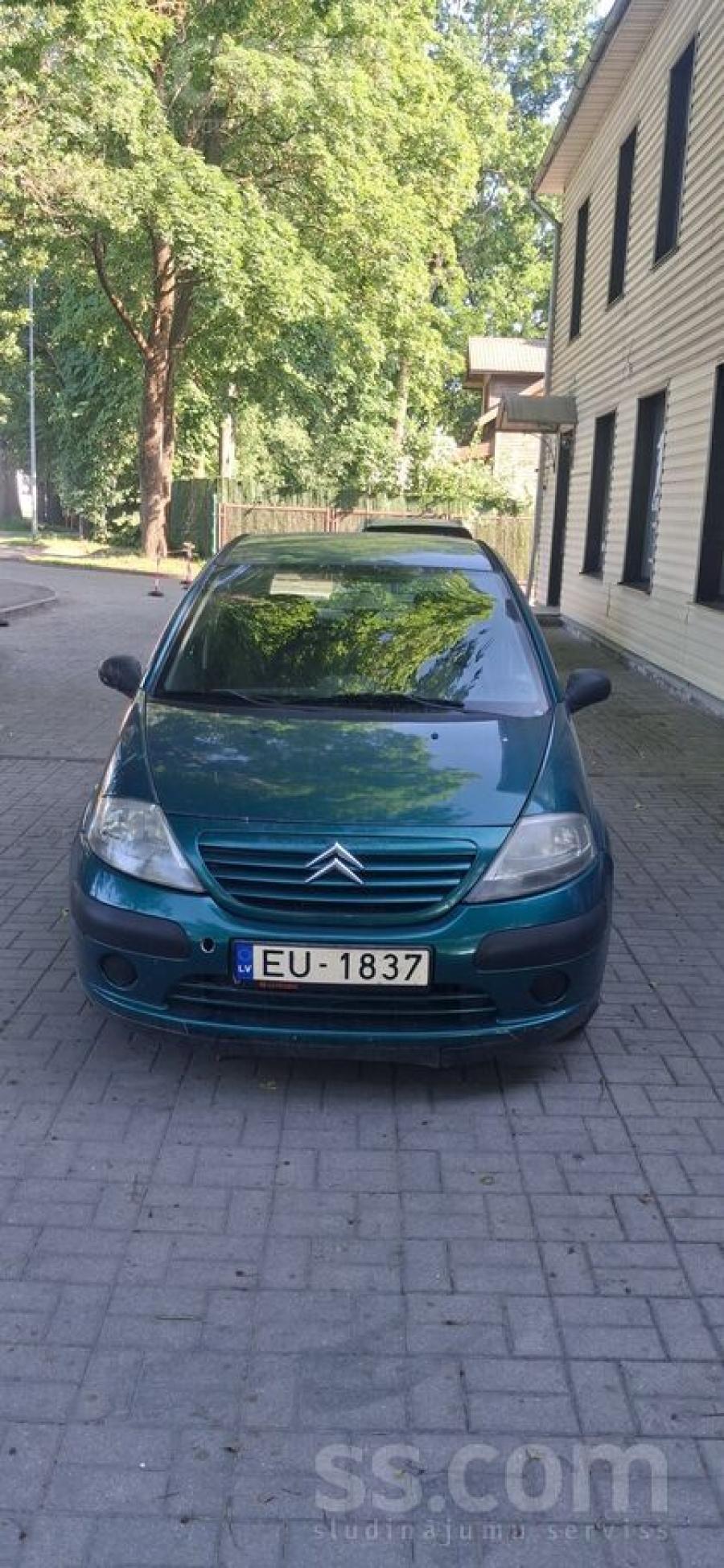 Zaļš Citroen C3 2003 Rīga, ar dzinēja tilpumu 1.40 L un nobraukumu 216 tūkst. km par 500 €, foto 1 vietnē AUTOMOTO.COM.LV