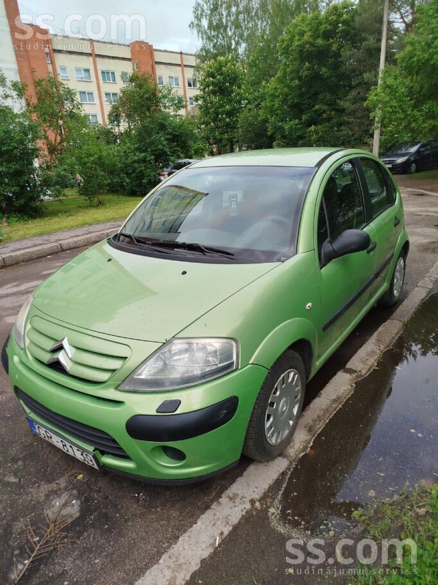 Зеленый Ситроен С3 2005 в Юрмала, объемом двигателя 1.40 л и пробегом 220 тыс. км за 900 €, фото 3 на AUTOMOTO.COM.LV