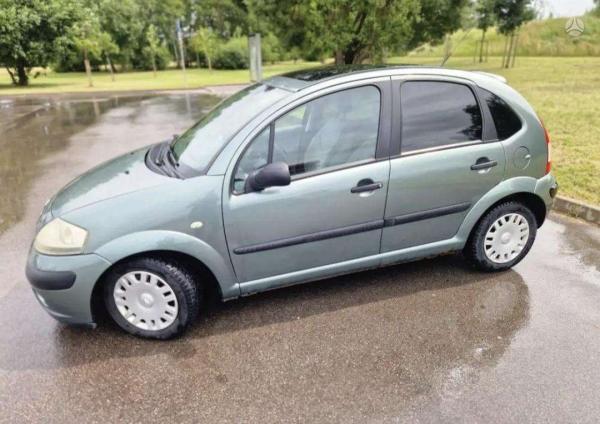 Green Citroen C3 2007 in Panevezys, with an engine capacity of 1.12 L and mileage of 128 thousand km for 650 €, photo 1 on AUTOMOTO.COM.LV