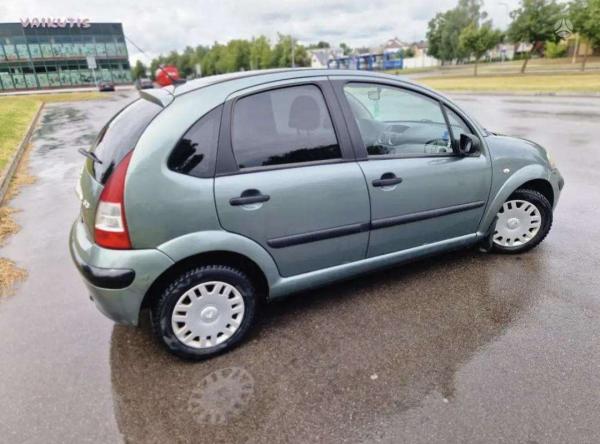 Green Citroen C3 2007 in Panevezys, with an engine capacity of 1.12 L and mileage of 128 thousand km for 650 €, photo 4 on AUTOMOTO.COM.LV