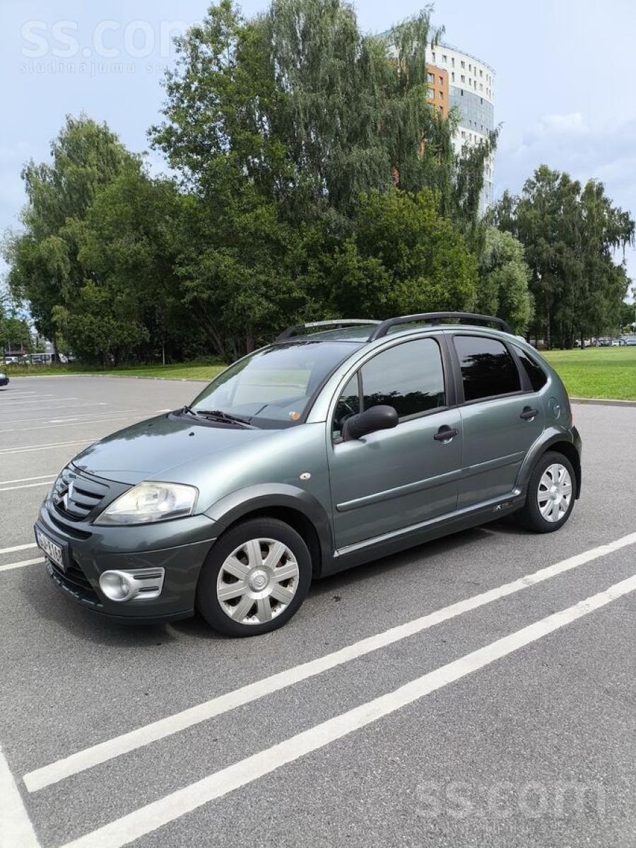 Green Citroen C3 2007 in Riga, with an engine capacity of 1.60 L and mileage of 160 thousand km for 900 €, photo 1 on AUTOMOTO.COM.LV