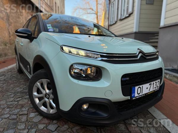 Green Citroen C3 2017 in Cesis, with an engine capacity of 1.20 L and mileage of 0 thousand km for 6990 €, photo 1 on AUTOMOTO.COM.LV