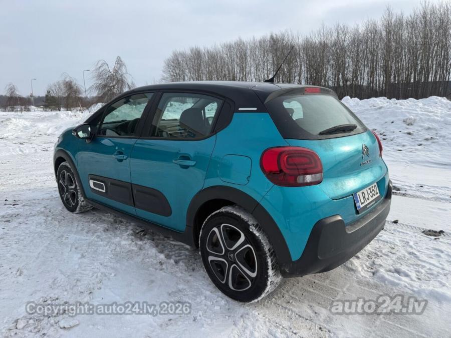 Green Citroen C3 2022 in Tallinn, with an engine capacity of 1.20 L and mileage of 67 thousand km for 7999 €, photo 9 on AUTOMOTO.COM.LV