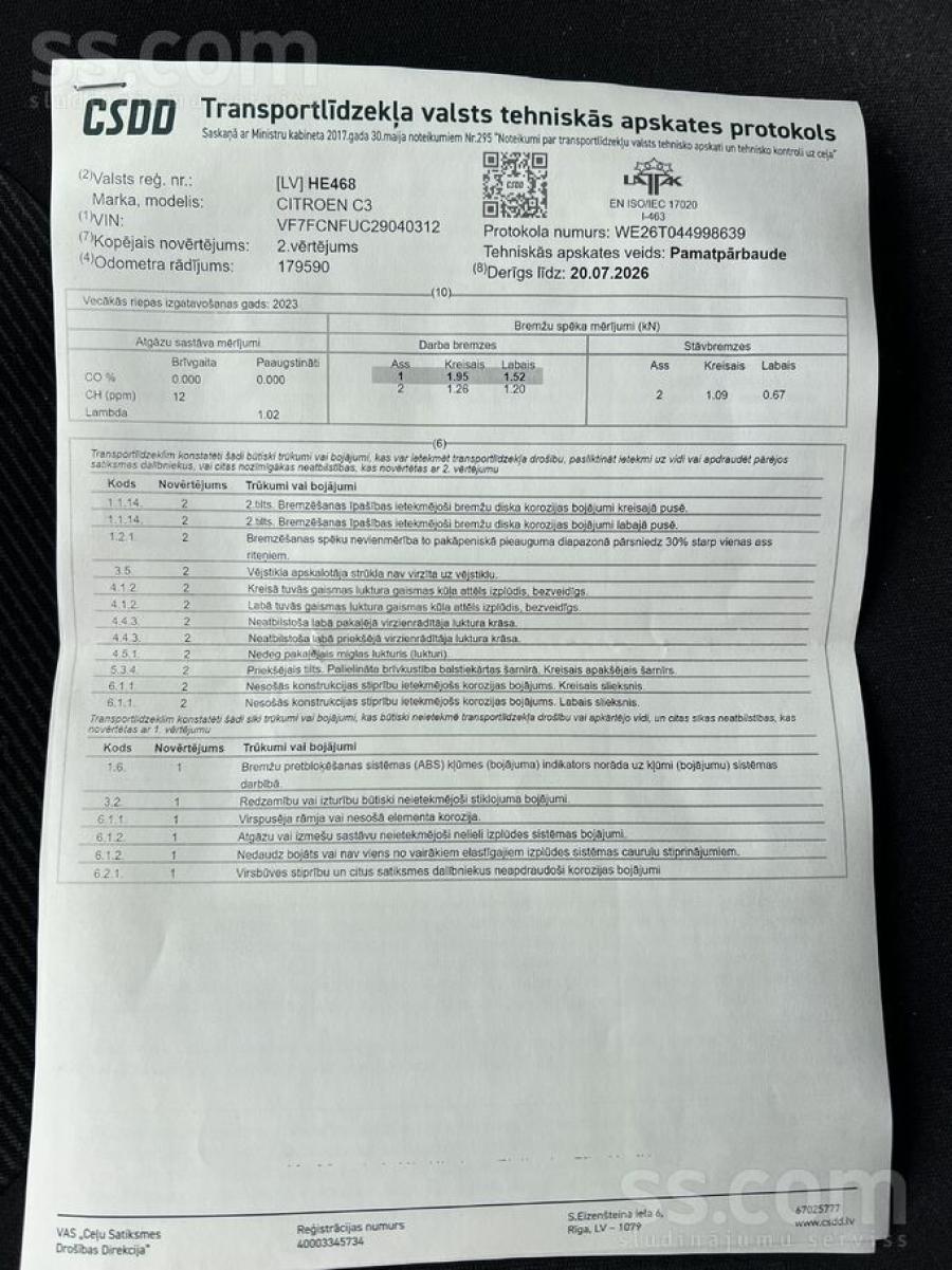 Zaļš Citroen C3 2008 Rīga, ar dzinēja tilpumu 1.60 L un nobraukumu 180 tūkst. km par 270 €, foto 8 vietnē AUTOMOTO.COM.LV