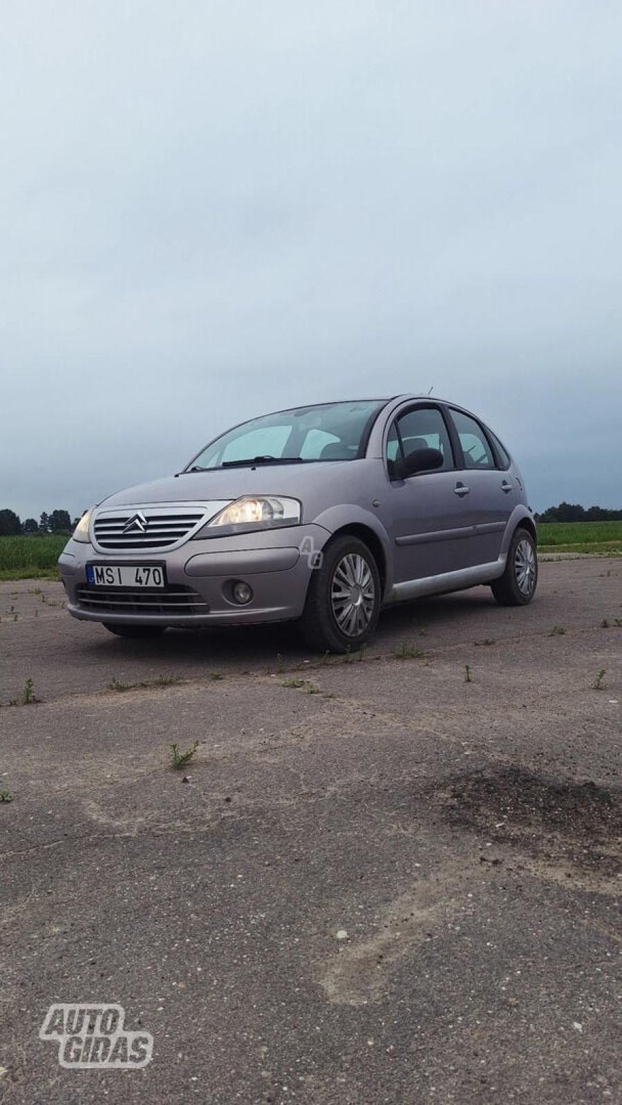 Grey Citroen C3 2002 in Sakiai, with an engine capacity of 1.40 L and mileage of 334 thousand km for 850 €, photo 4 on AUTOMOTO.COM.LV