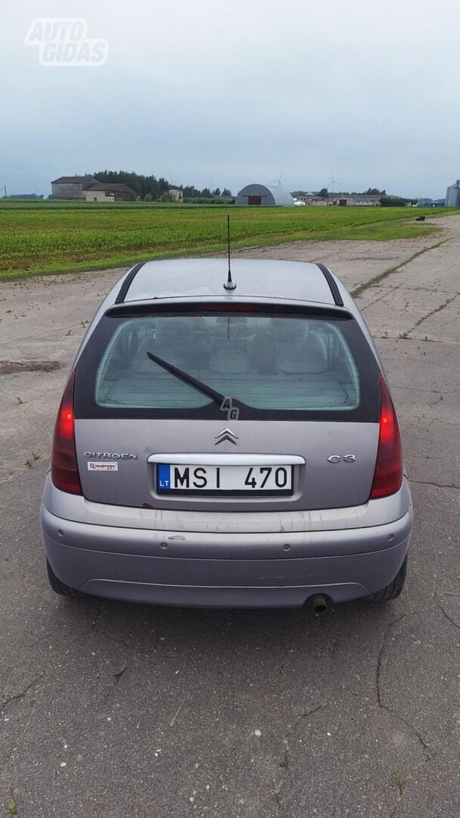 Grey Citroen C3 2002 in Sakiai, with an engine capacity of 1.40 L and mileage of 334 thousand km for 850 €, photo 5 on AUTOMOTO.COM.LV