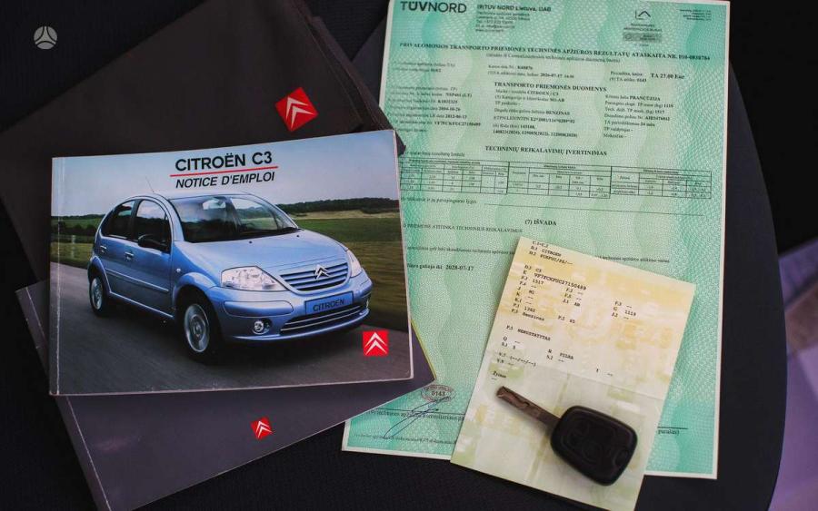 Pelēks Citroen C3 2004 Viļņa, ar dzinēja tilpumu 1.36 L un nobraukumu 143 tūkst. km par 1450 €, foto 44 vietnē AUTOMOTO.COM.LV