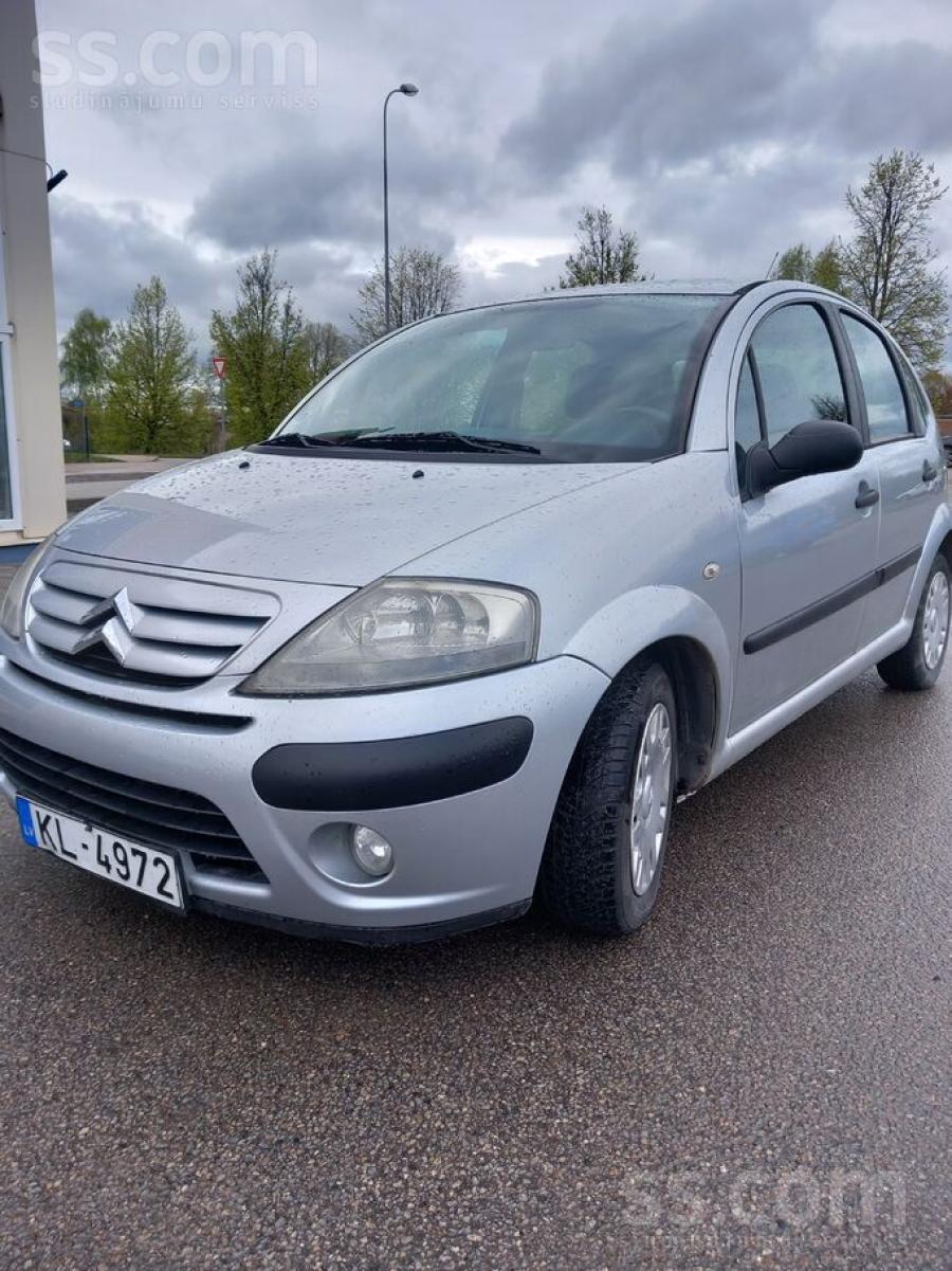 Pelēks Citroen C3 2007 Cēsis, ar dzinēja tilpumu 1.40 L un nobraukumu 272 tūkst. km par 990 €, foto 1 vietnē AUTOMOTO.COM.LV