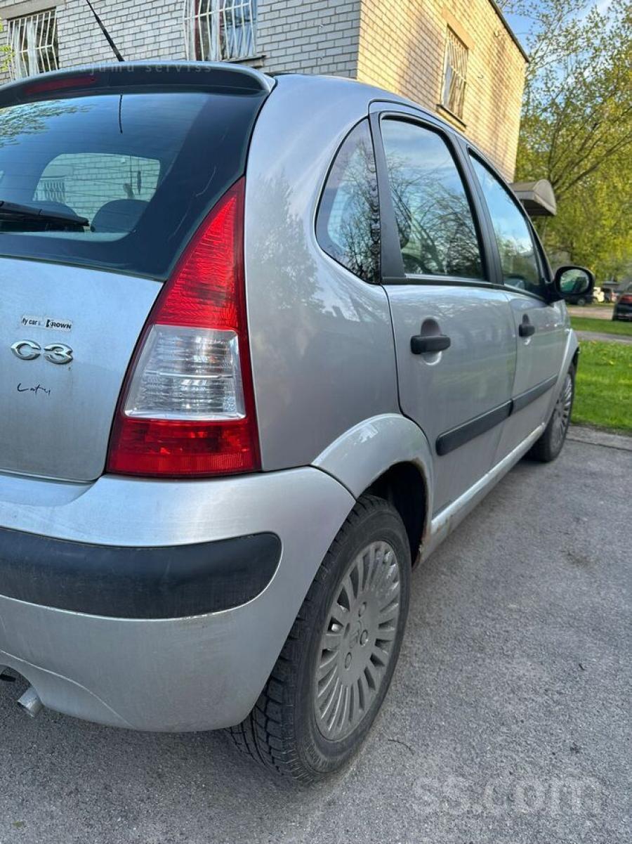Pelēks Citroen C3 2007 Rīga, ar dzinēja tilpumu 1.40 L un nobraukumu 148 tūkst. km par 800 €, foto 9 vietnē AUTOMOTO.COM.LV