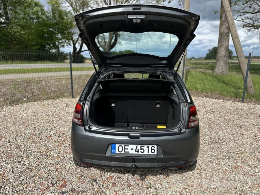 Grey Citroen C3 2013 in Cesis, with an engine capacity of 1.60 L and mileage of 0 thousand km for 6200 €, photo 18 on AUTOMOTO.COM.LV