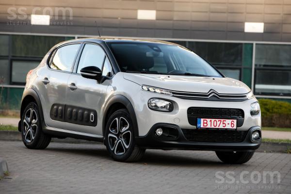 Grey Citroen C3 2018 in Jelgava, with an engine capacity of 1.20 L and mileage of 98 thousand km for 7600 €, photo 6 on AUTOMOTO.COM.LV