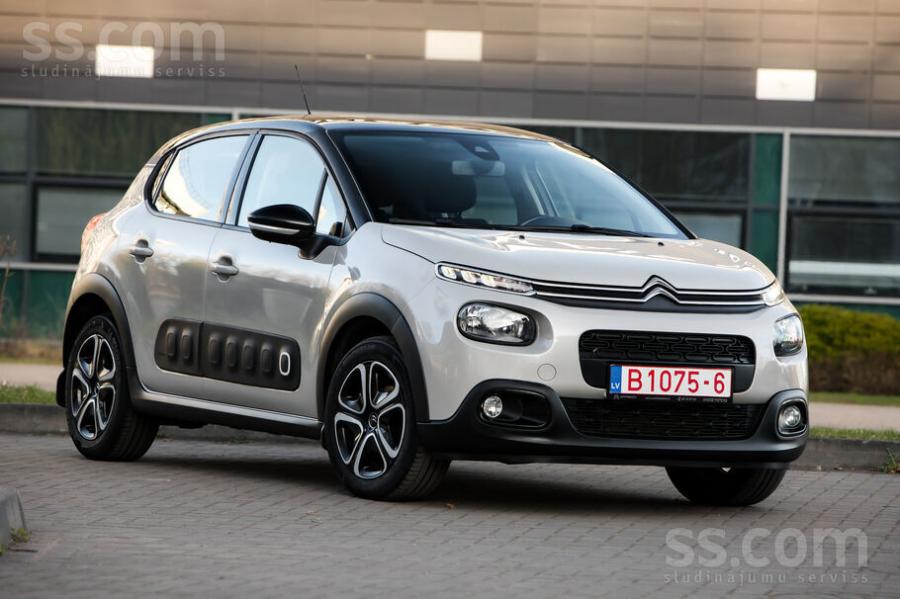 Pelēks Citroen C3 2018 Jelgava, ar dzinēja tilpumu 1.20 L un nobraukumu 98 tūkst. km par 7600 €, foto 7 vietnē AUTOMOTO.COM.LV