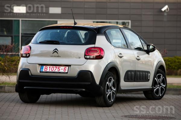 Grey Citroen C3 2018 in Jelgava, with an engine capacity of 1.20 L and mileage of 98 thousand km for 7600 €, photo 7 on AUTOMOTO.COM.LV