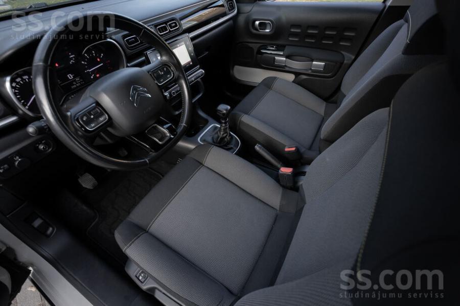 Pelēks Citroen C3 2018 Jelgava, ar dzinēja tilpumu 1.20 L un nobraukumu 98 tūkst. km par 7600 €, foto 9 vietnē AUTOMOTO.COM.LV