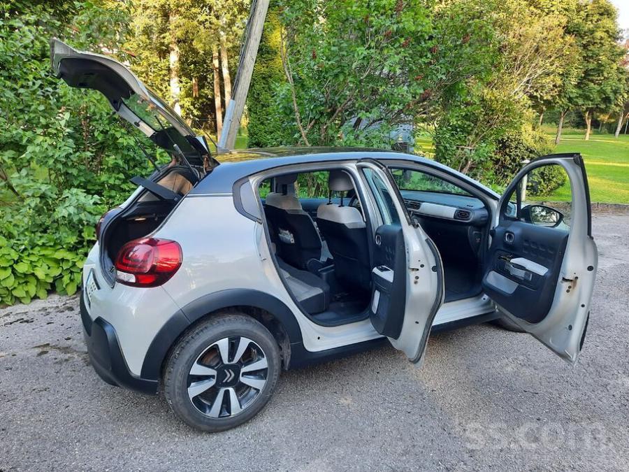 Grey Citroen C3 2018 in Jelgava, with an engine capacity of 1.20 L and mileage of 117 thousand km for 5700 €, photo 3 on AUTOMOTO.COM.LV