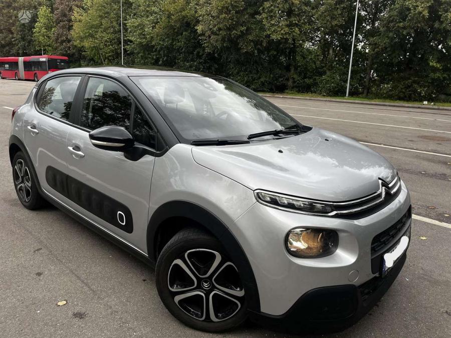 Pelēks Citroen C3 2018 Viļņa, ar dzinēja tilpumu 1.20 L un nobraukumu 140 tūkst. km par 5200 €, foto 1 vietnē AUTOMOTO.COM.LV